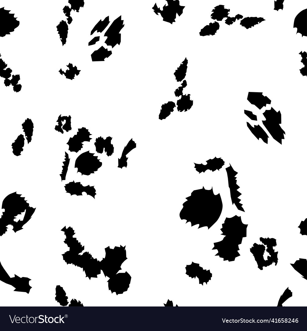 Seamless dalmatian fur animal print skin Vector Image