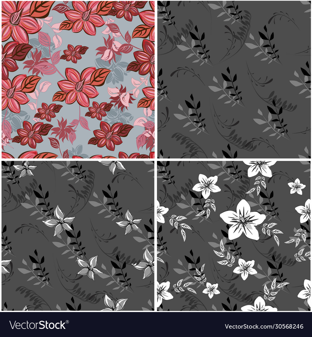 Spring abstract background flowers seamless Vector Image