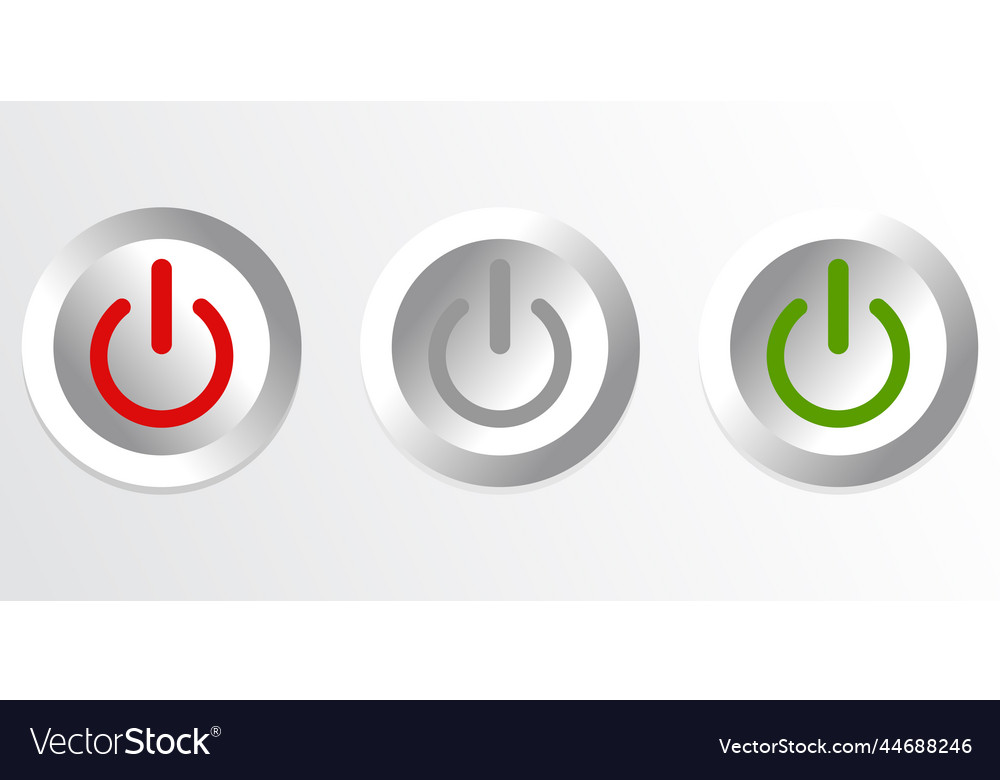 Start icon power button symbol Royalty Free Vector Image