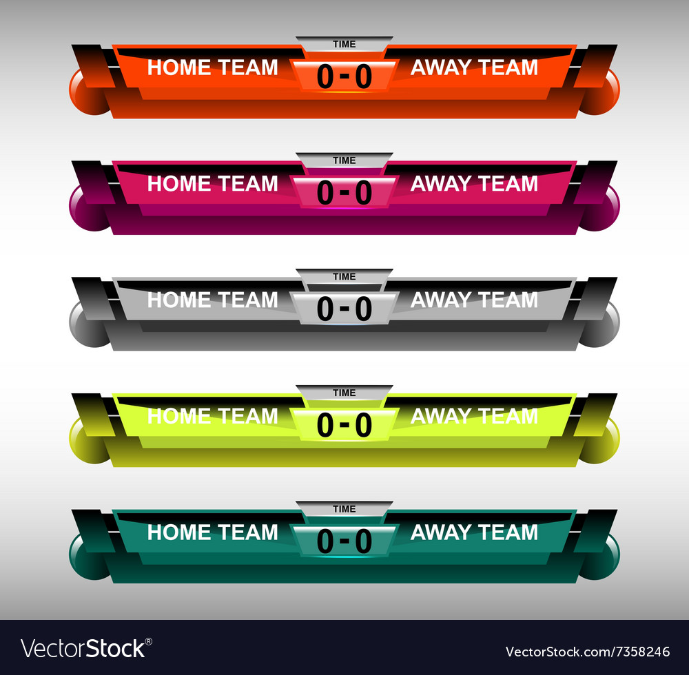 Template scoreboard Royalty Free Vector Image - VectorStock