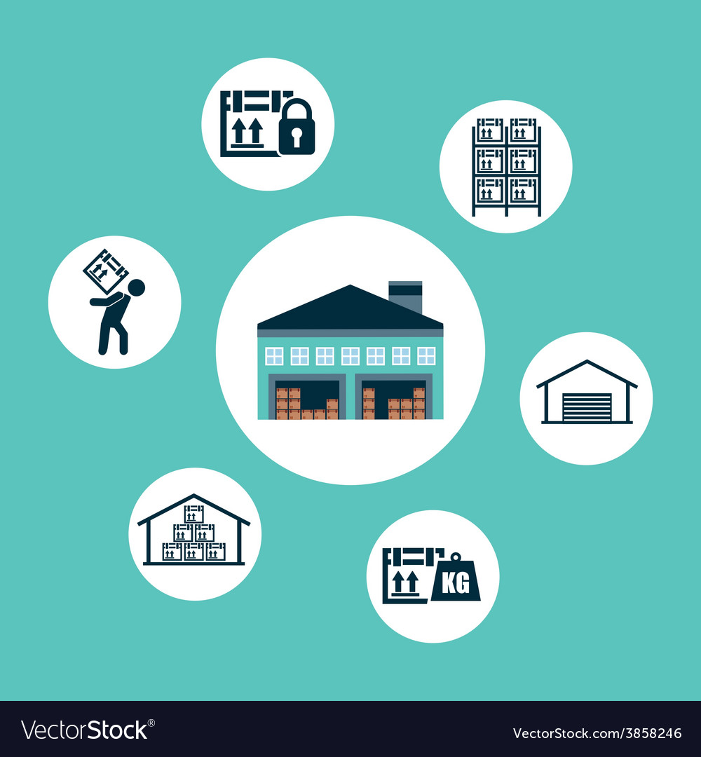 Warehouse Royalty Free Vector Image - VectorStock