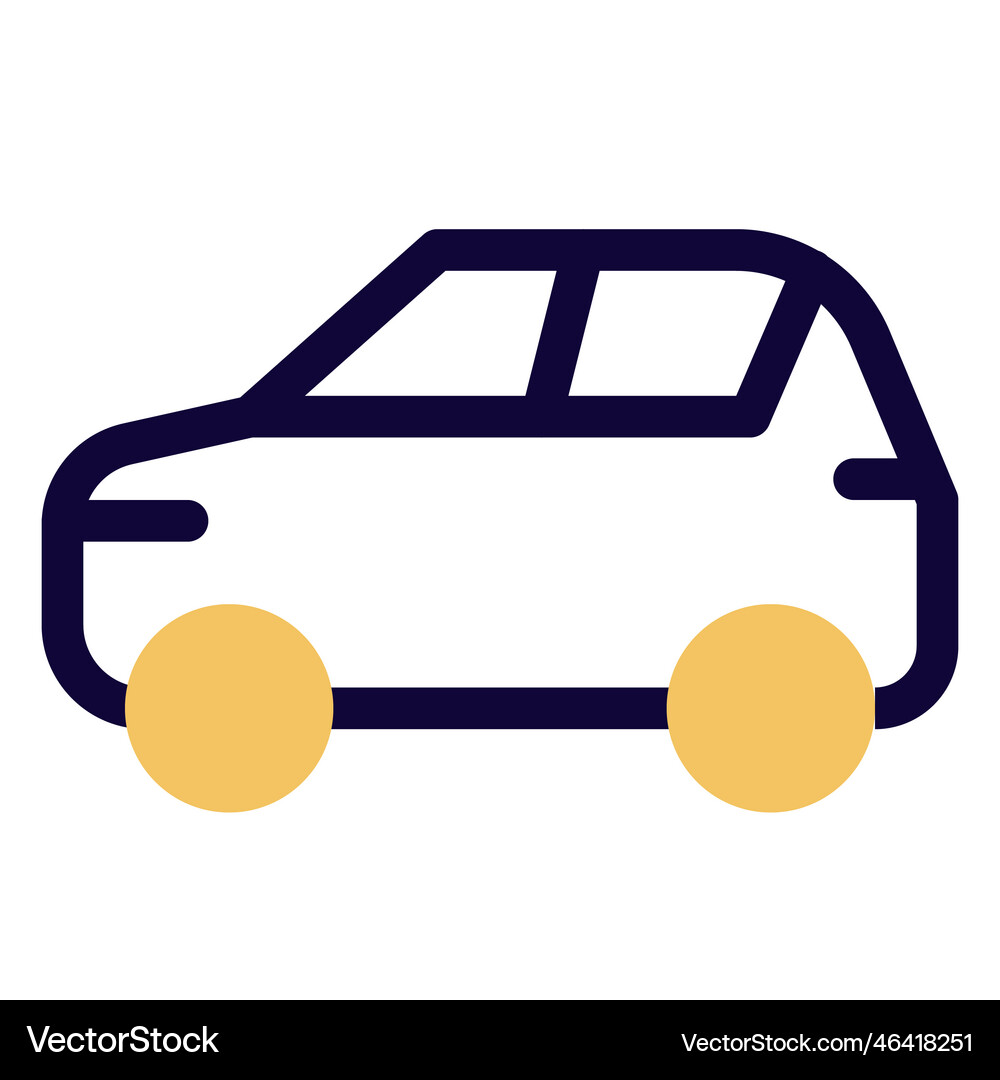 A small and efficient vehicle city car Royalty Free Vector