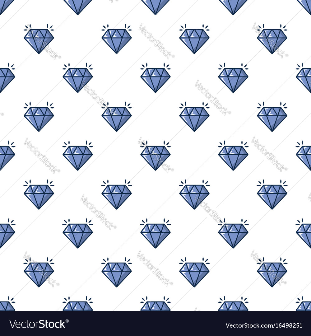 Crystal pattern seamless Royalty Free Vector Image