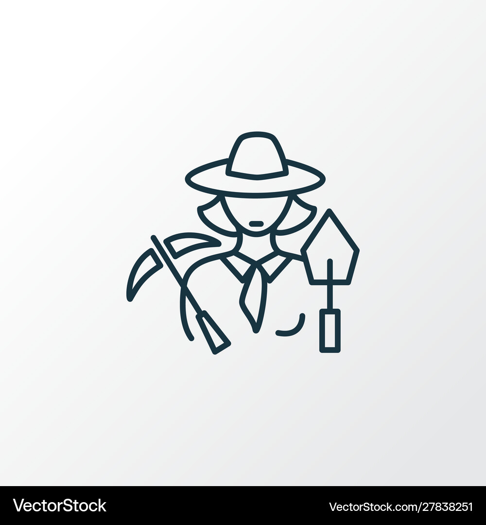 Discovery icon line symbol premium quality Vector Image