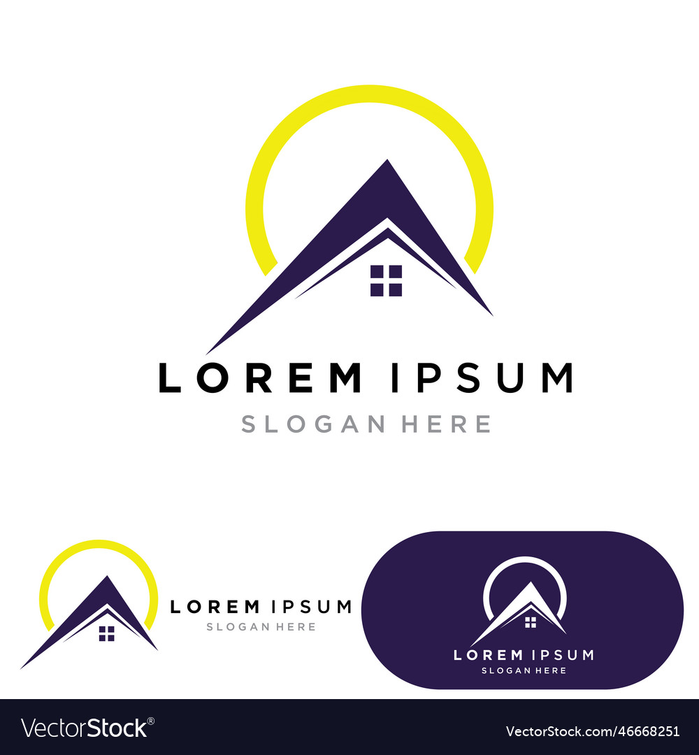 Home logo icon design templatehome and house logo Vector Image