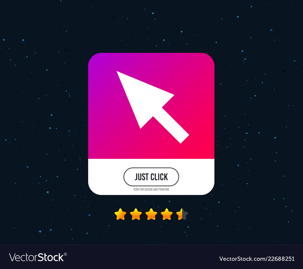 Mouse Cursor Sign Icon Pointer Symbol Royalty Free Vector
