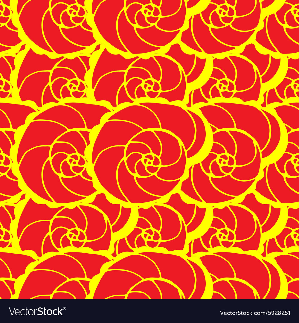 Pattern with shells Royalty Free Vector Image - VectorStock