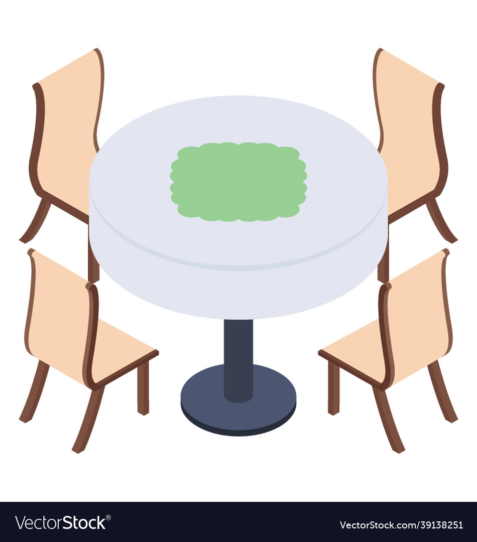 Restaurant table Royalty Free Vector Image - VectorStock