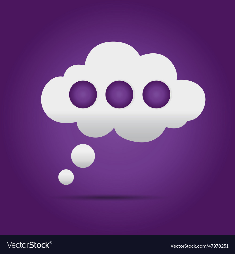 Unique realistic speech cloud bubble chat message Vector Image
