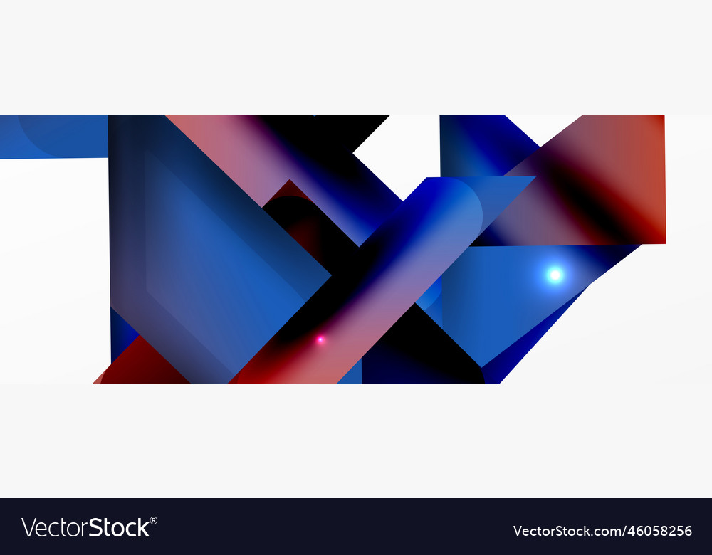 Abstract background simple color geometric shapes Vector Image