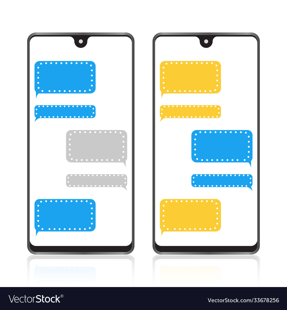 Chat bubble text message typing icon Royalty Free Vector