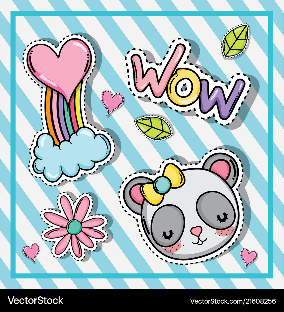 Cute and lovely cartoons Royalty Free Vector Image