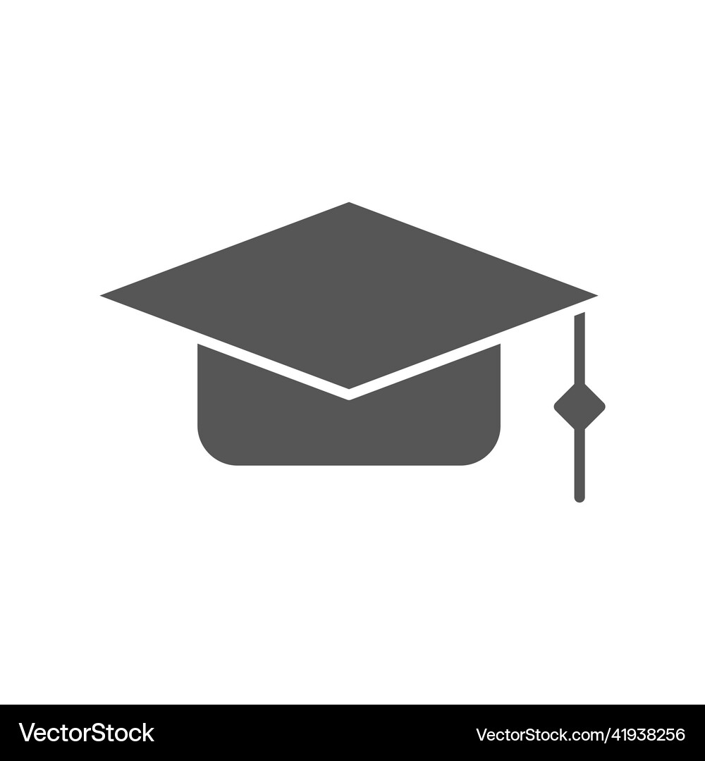 Graduation cap icon sign symbol logo Royalty Free Vector