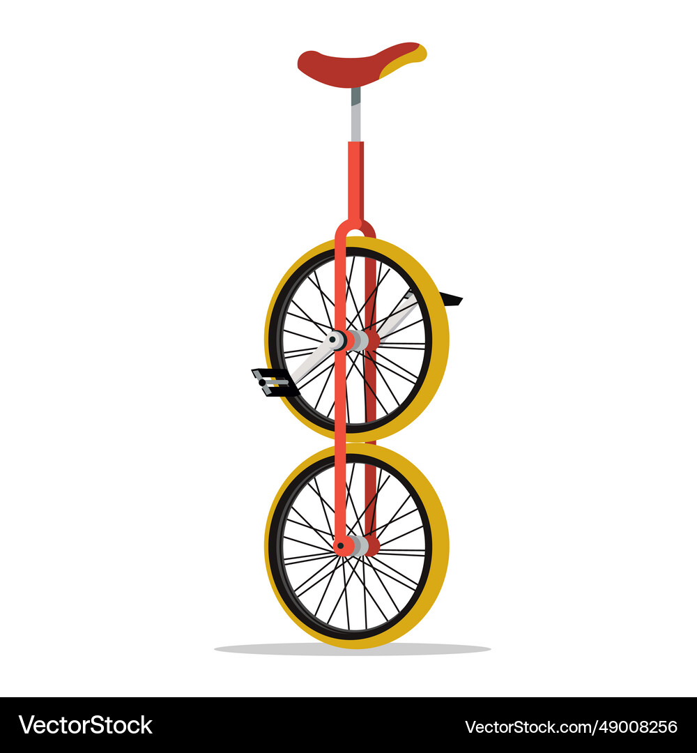 Image of two-wheeler unicycle Royalty Free Vector Image
