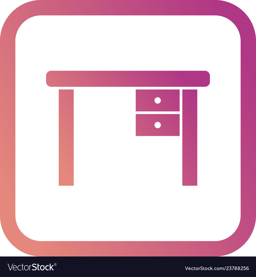 Study table icon Royalty Free Vector Image - VectorStock