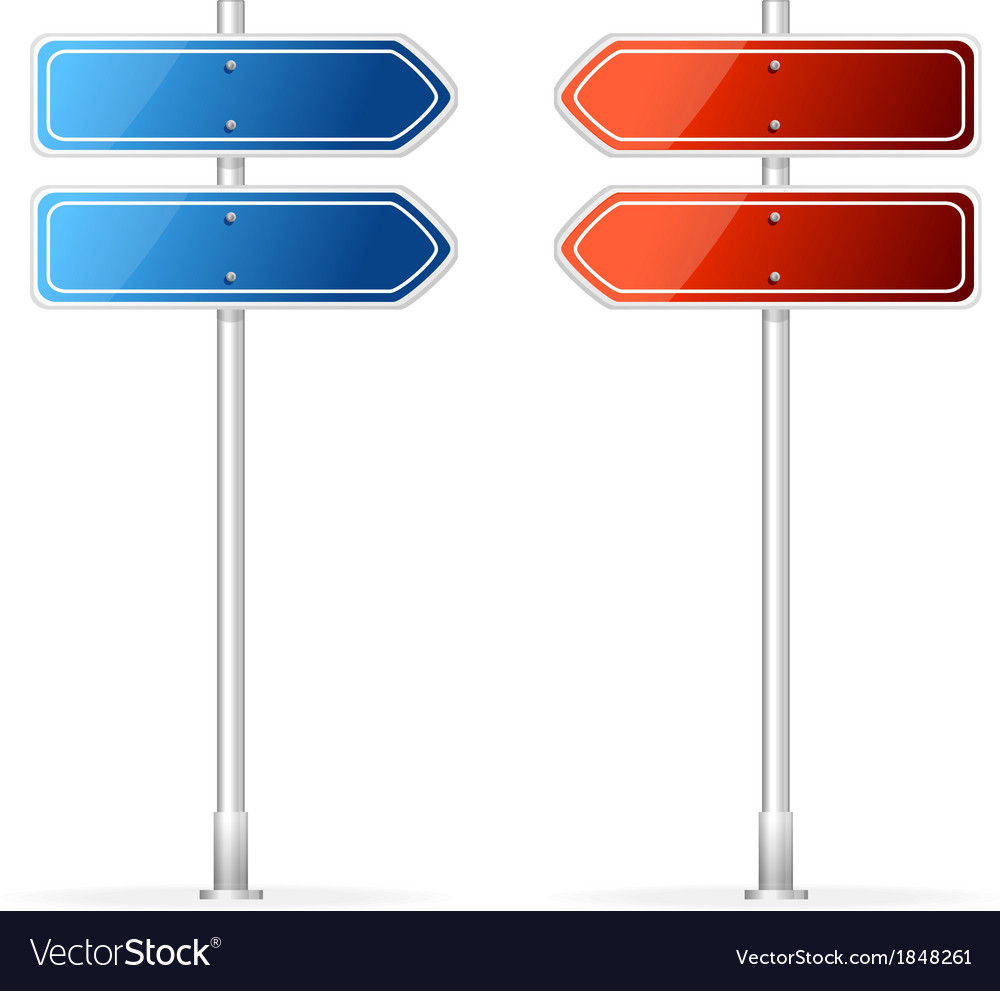 Arrow Template for text Royalty Free Vector Image