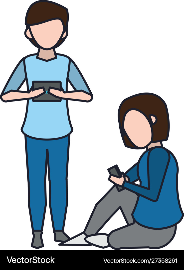 Avatar woman and technology design Royalty Free Vector Image