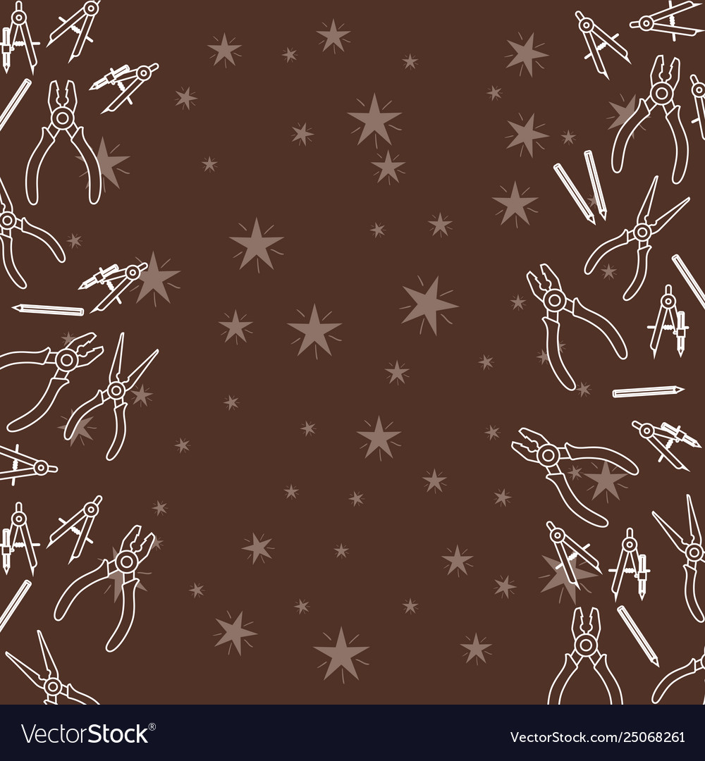 Construction tools pattern isolated icon Vector Image