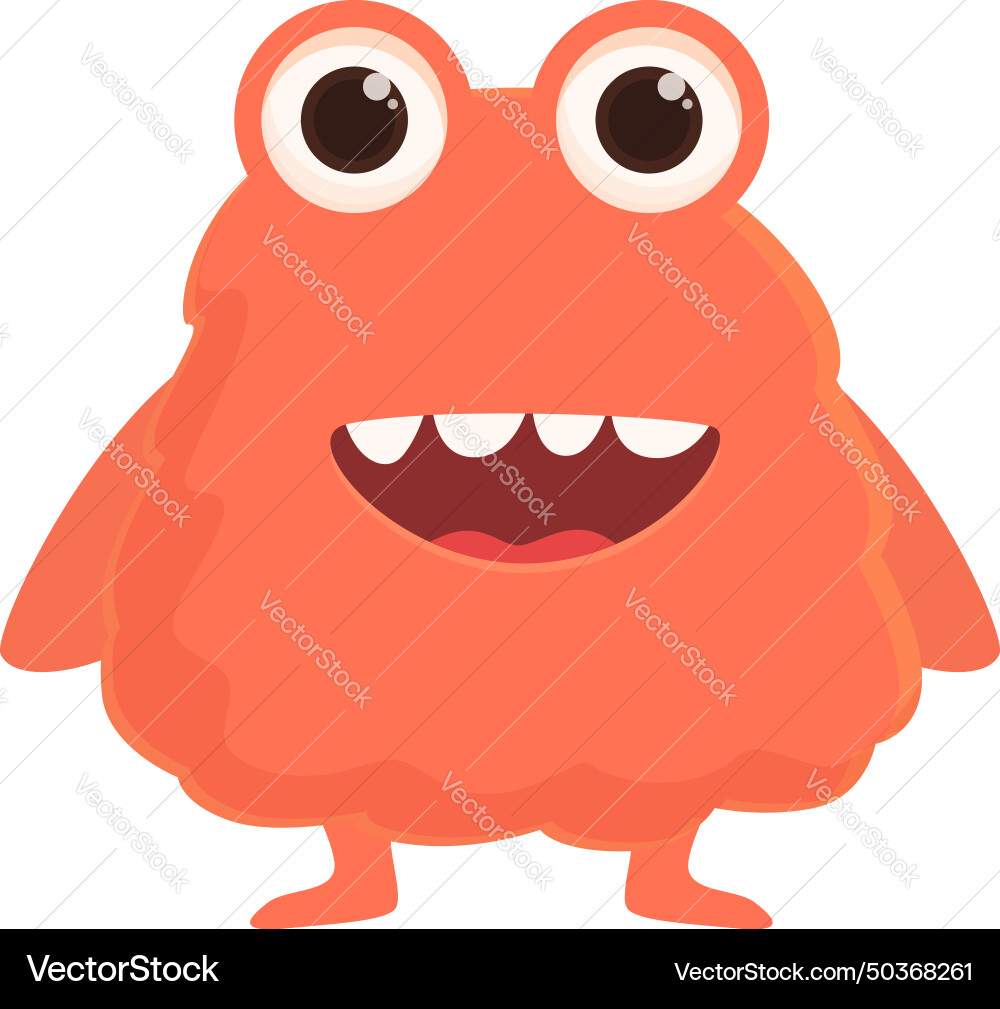 Element color monster icon cartoon scary Vector Image