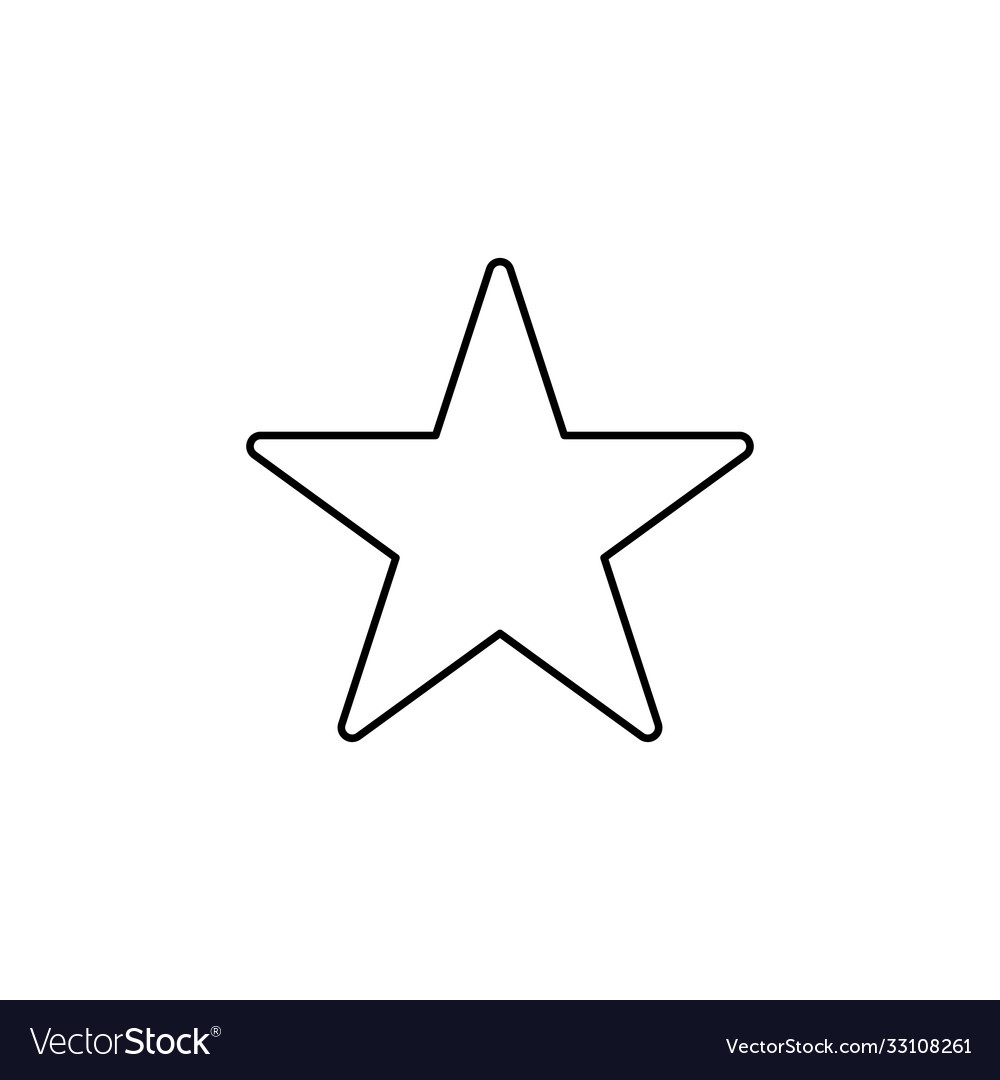 Star Outline Vector