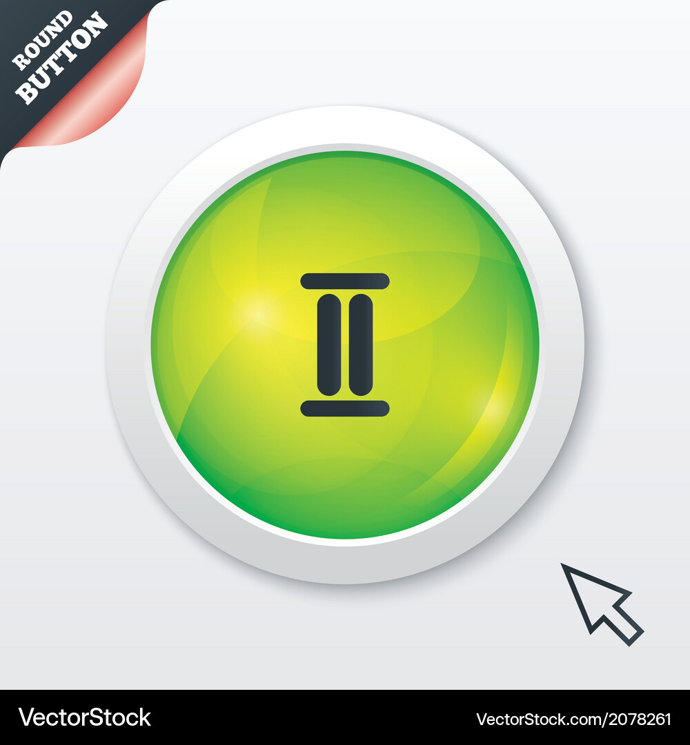 Roman numeral two icon number two sign Royalty Free Vector