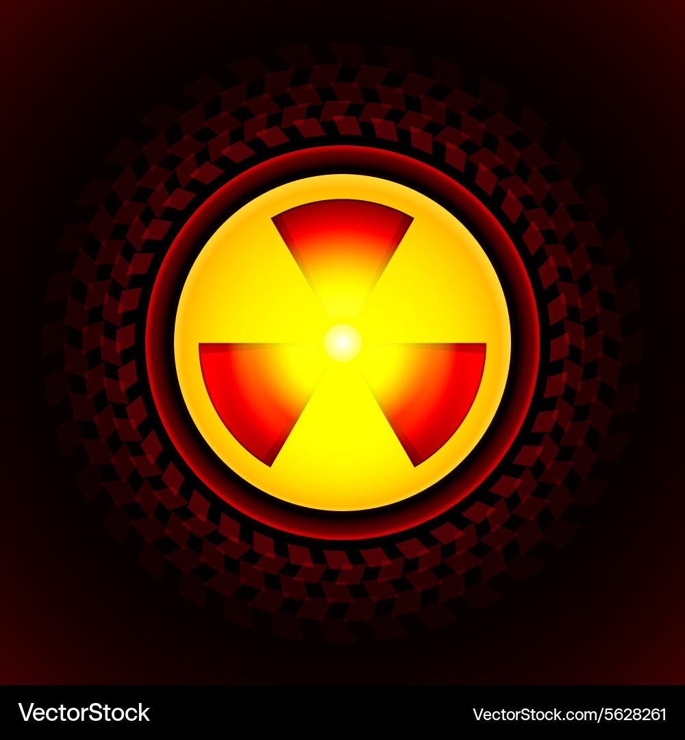 Sign of radiation Royalty Free Vector Image - VectorStock