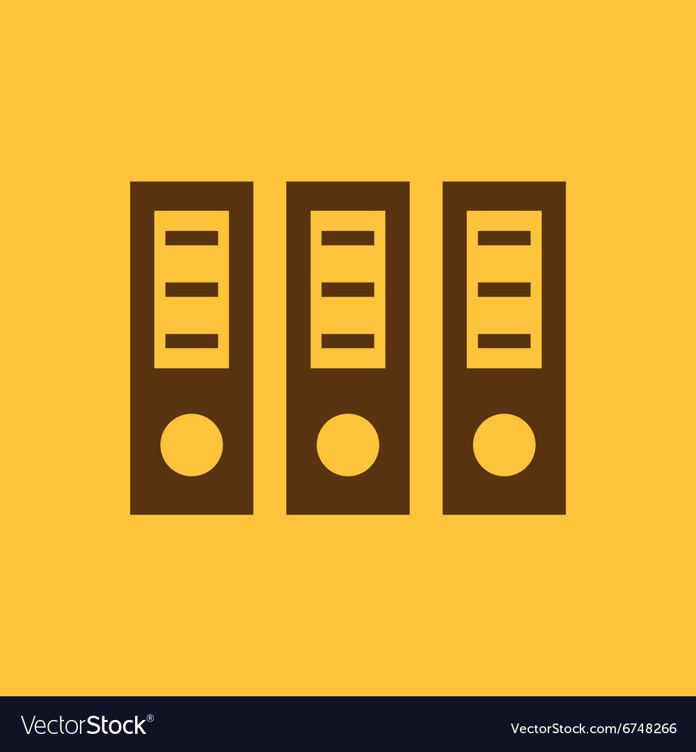 Archive folder icon document and data Royalty Free Vector