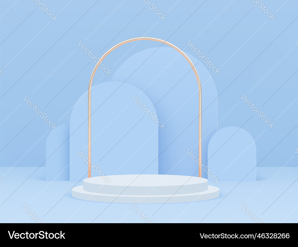 Digital rendered podium for your product showcase Vector Image