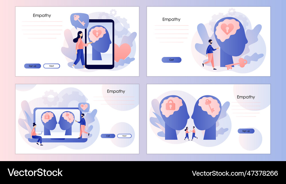 Empathy and emotional connection emotional Vector Image