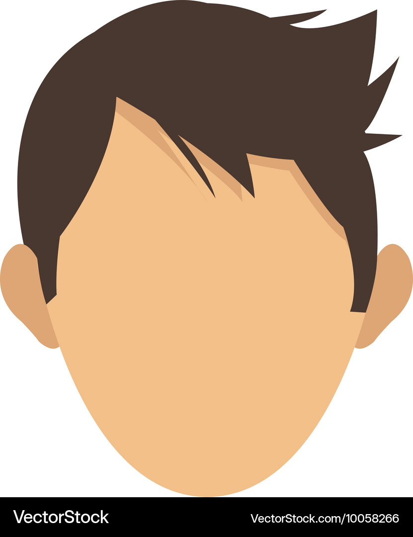 Faceless head of man icon Royalty Free Vector Image