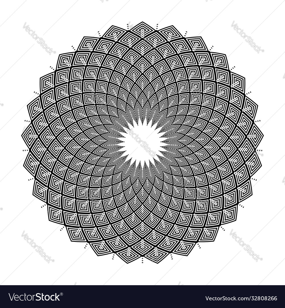 Geometric circle pattern Royalty Free Vector Image