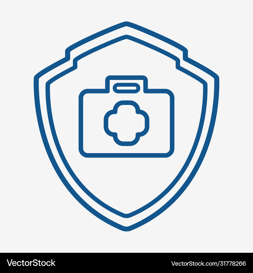 Medical protection icon design Royalty Free Vector Image