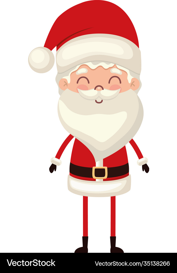 Santa claus with a red suit Royalty Free Vector Image