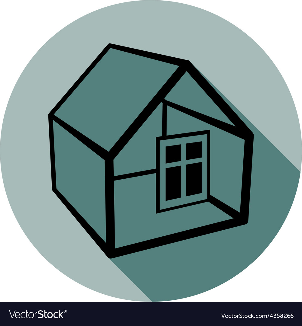 Simple house detailed property developer c Vector Image