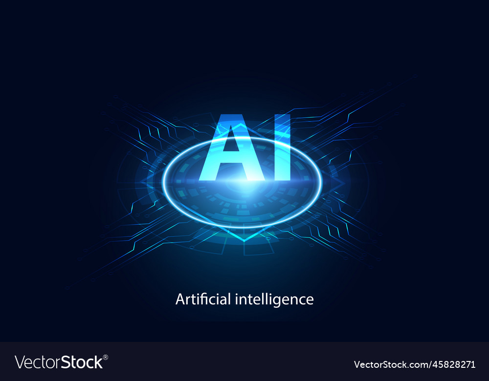 Abstract Circuit Board Electronics Concept Vector Image