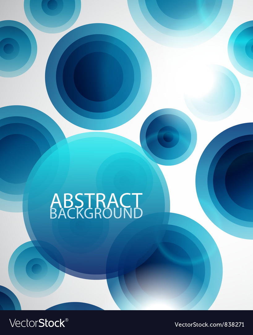 Blue circle background Royalty Free Vector Image