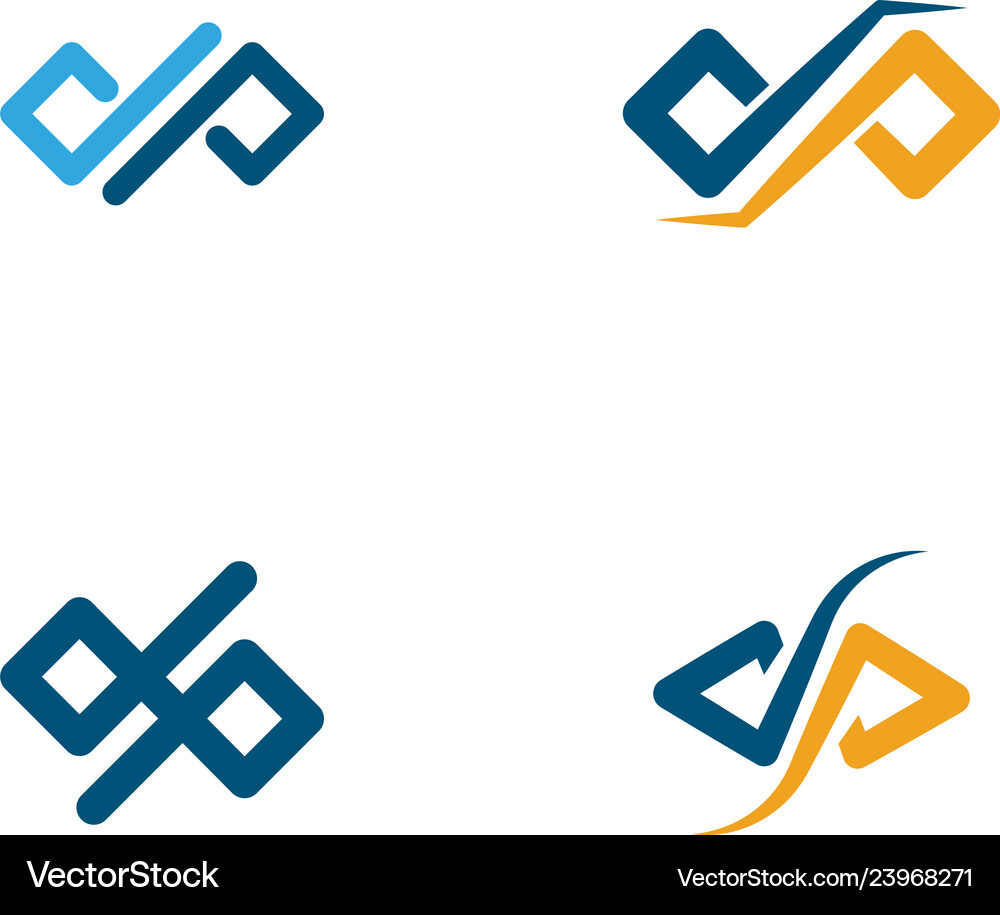 Business corporate abstract unity logo Royalty Free Vector
