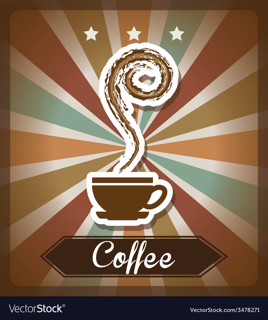 Coffee design Royalty Free Vector Image - VectorStock