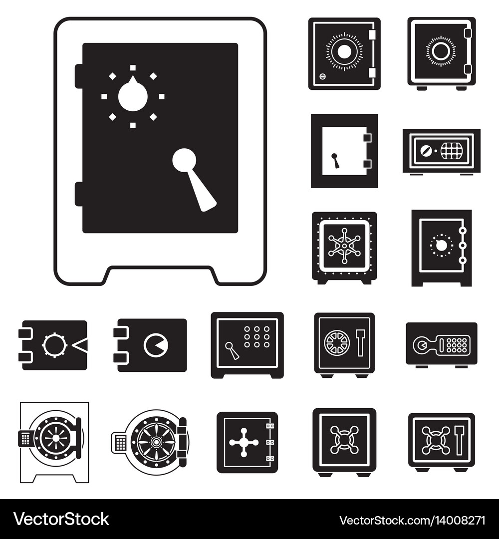 Safe icon isolated or security and protection sign
