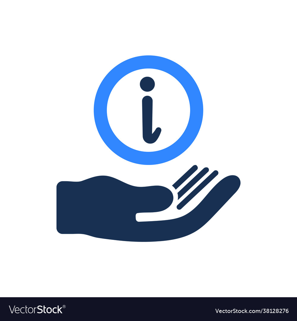 Help information icon Royalty Free Vector Image