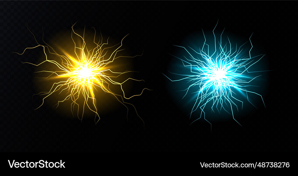 Lightning electric thunderbolt strike Royalty Free Vector