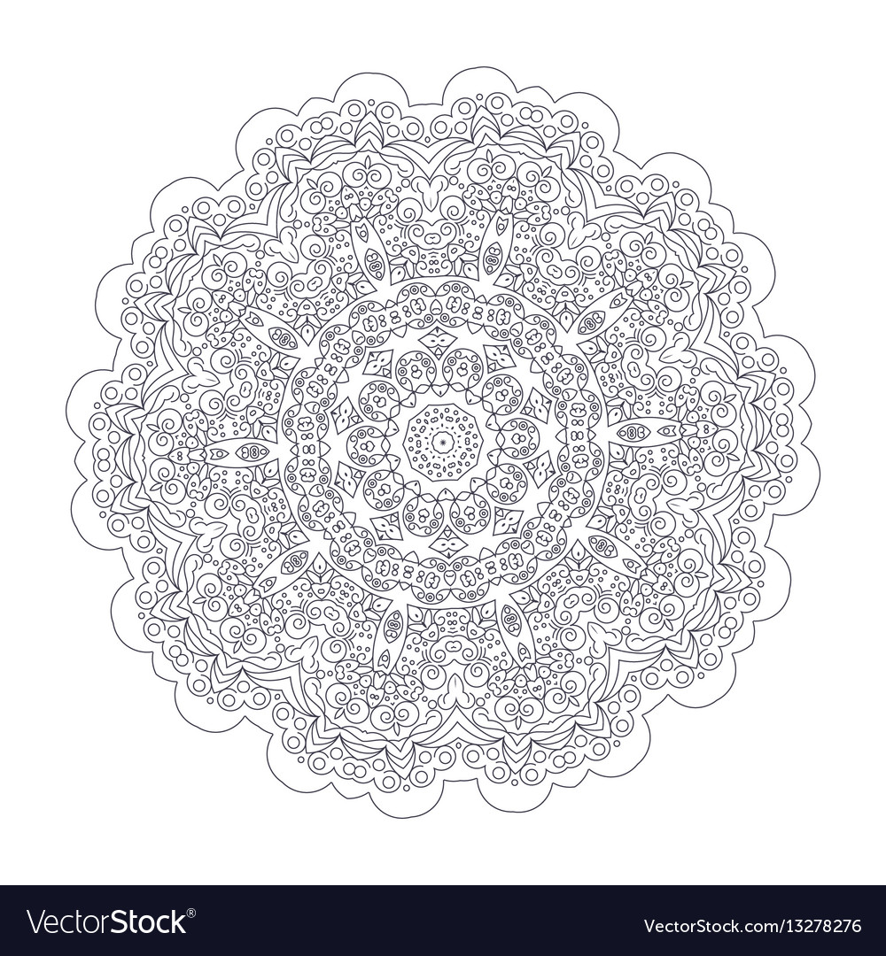 Openwork mandala Royalty Free Vector Image - VectorStock