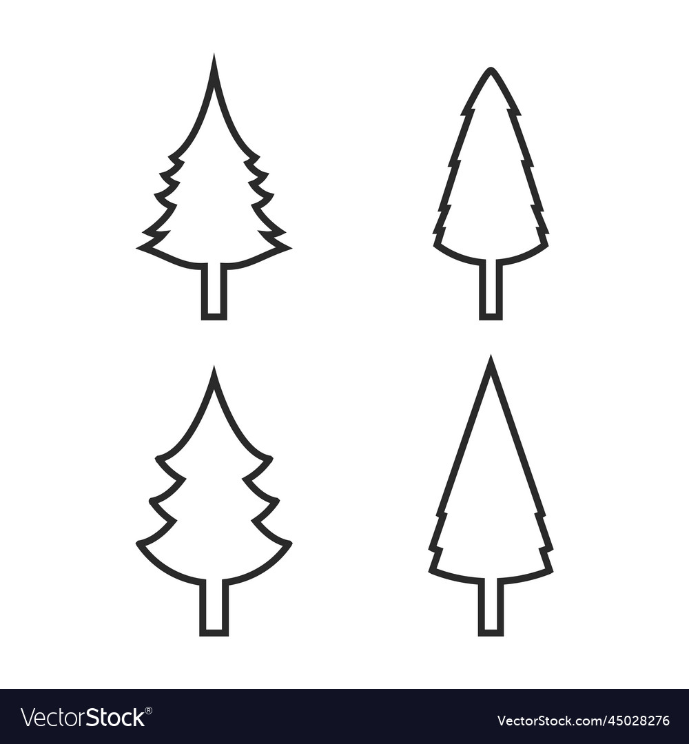 Pine tree Royalty Free Vector Image - VectorStock