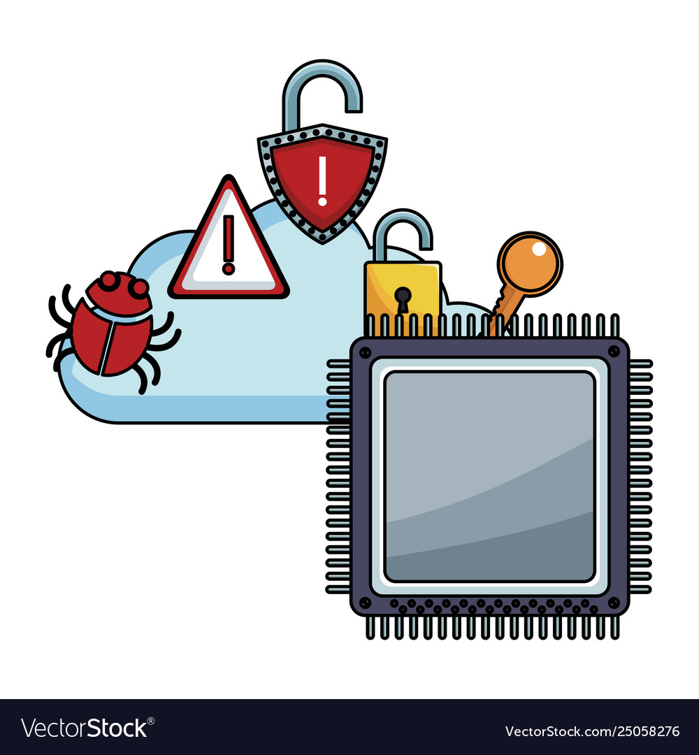 Security system technology Royalty Free Vector Image