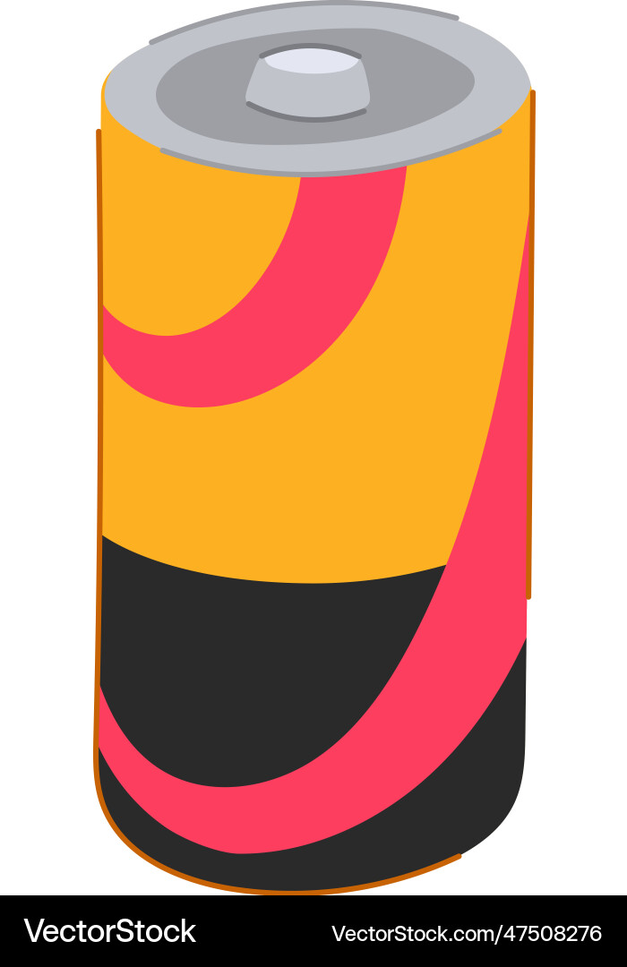 Symbol battery energy cartoon Royalty Free Vector Image