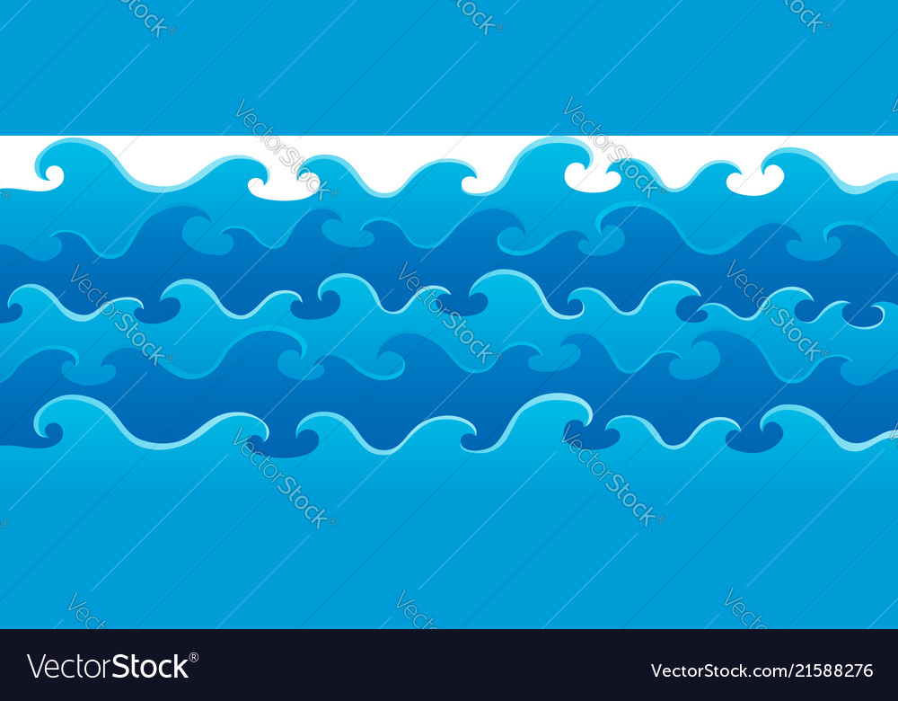 Waves theme image 5 Royalty Free Vector Image - VectorStock