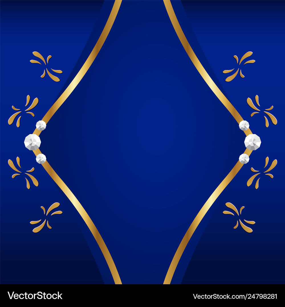 Abstract blue background in premium indian style Vector Image