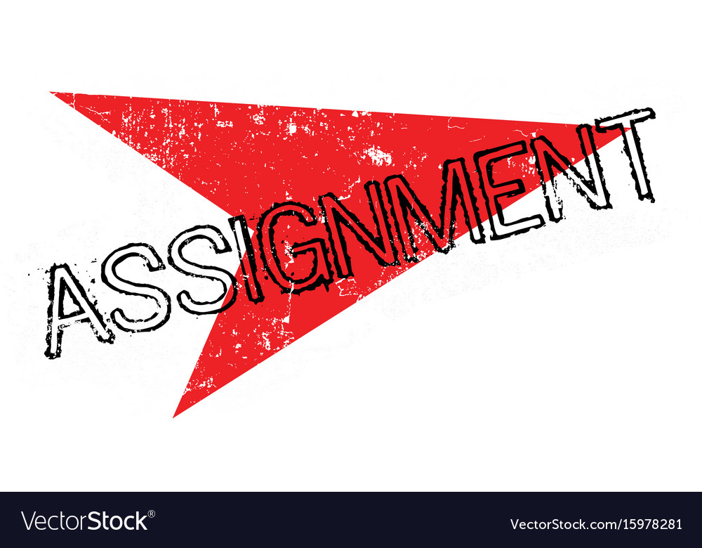 Assignment rubber stamp Royalty Free Vector Image