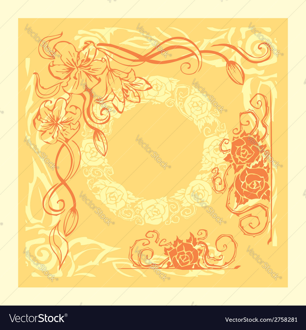 Corner design - set Royalty Free Vector Image - VectorStock