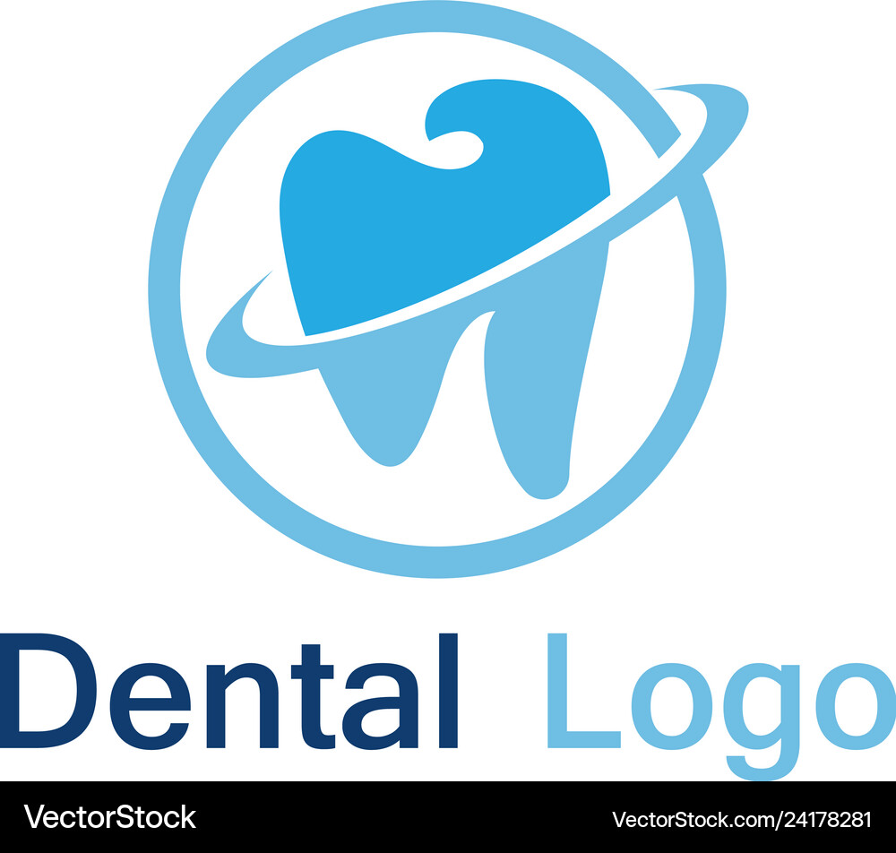 Dental care logo and symbol Royalty Free Vector Image